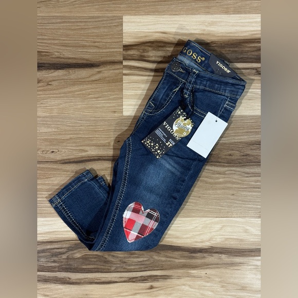 Vigoss | Bottoms | Nwt Girls Vigoss Heart And Star Plaid Patch ...